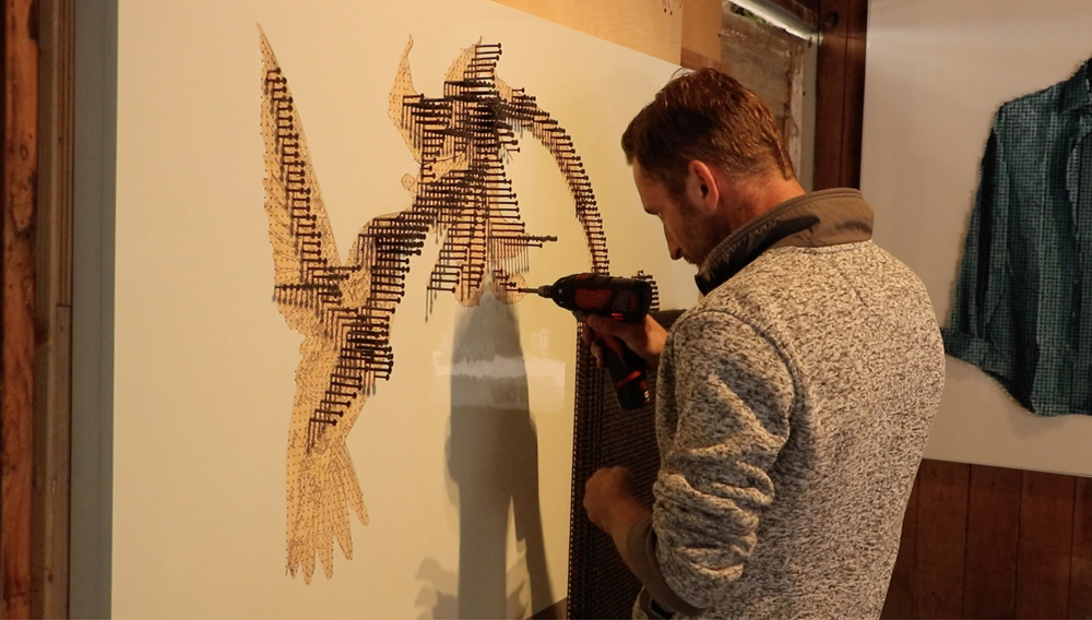 This Artist Screws Up Walls with Stunning 3D Pieces | About Her